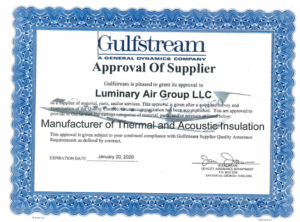 Luminary Air Group Receives Supplier Approval from Gulfstream ...